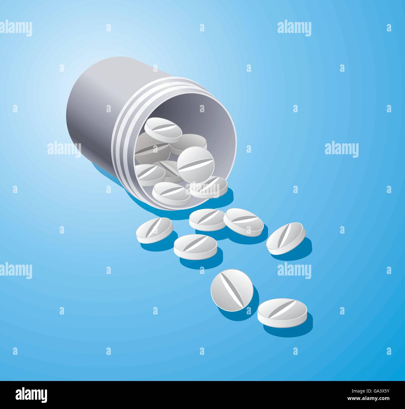 Medical pills tablet medicine Stock Vector Images - Alamy