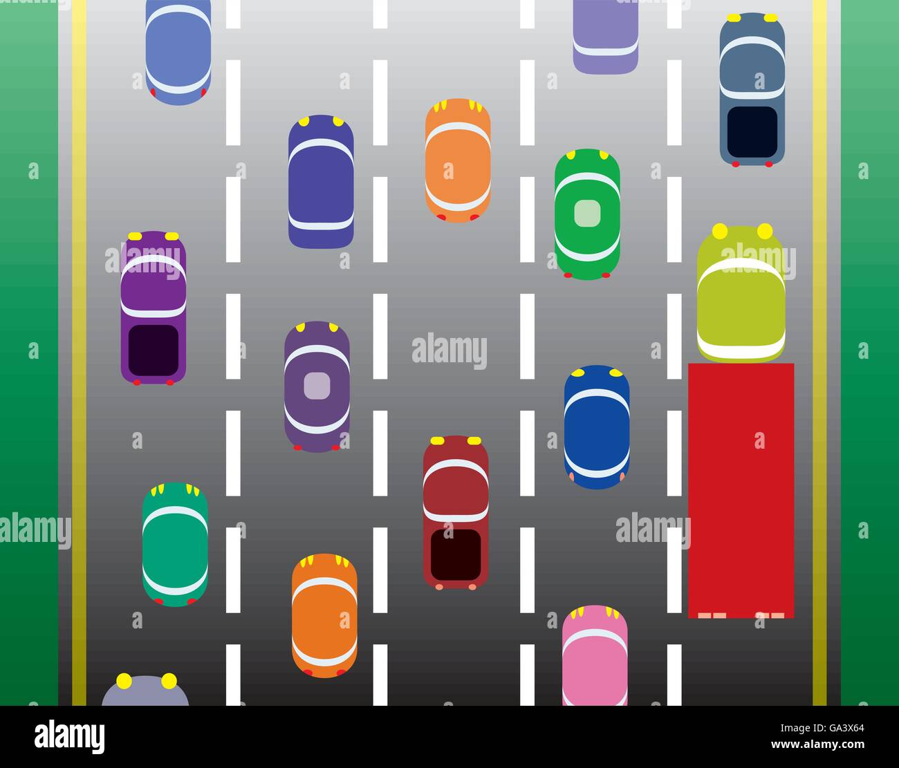 City traffic cars Stock Vector Images - Alamy