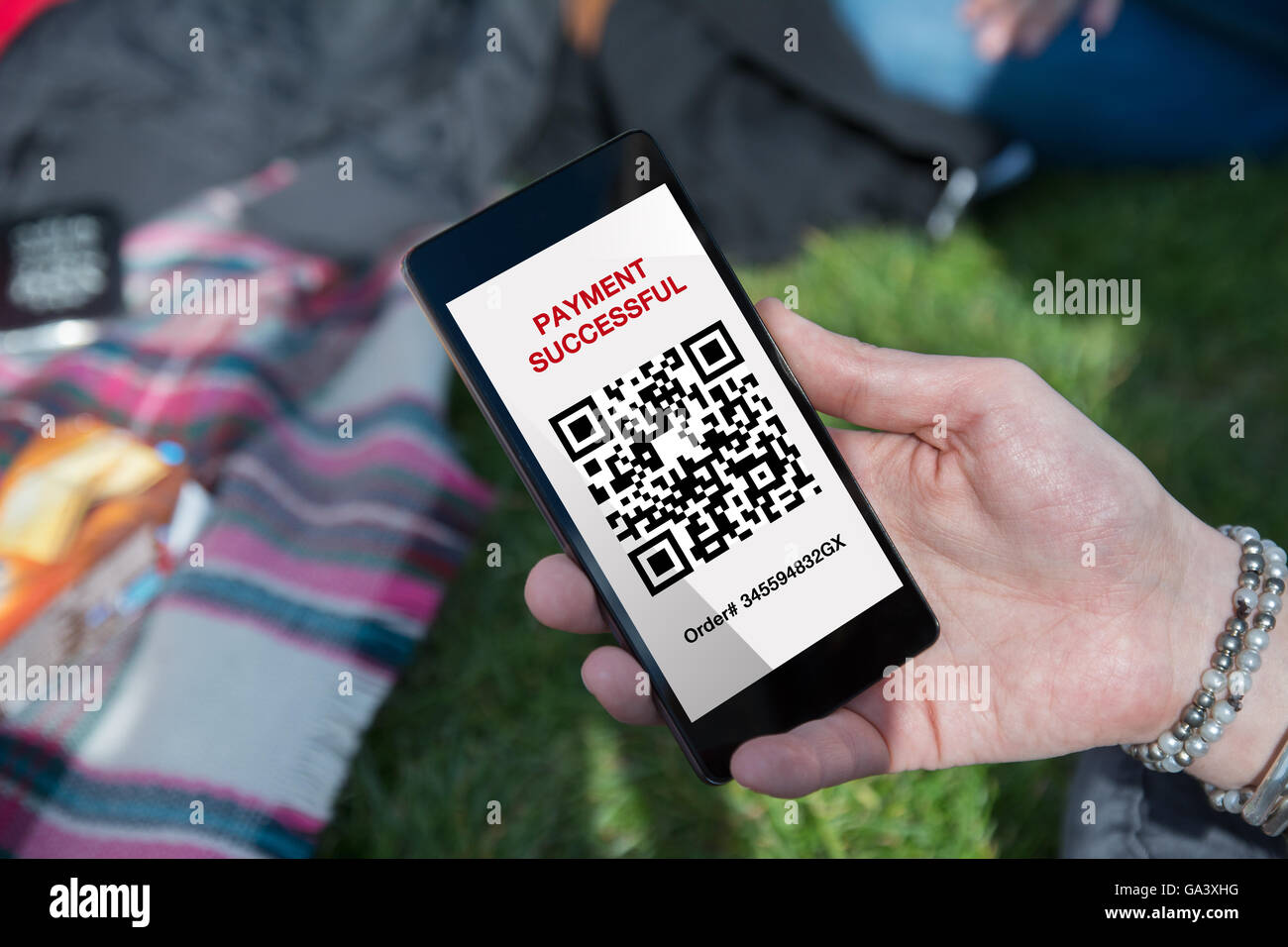 Hand scanning ticket hi-res stock photography and images - Alamy