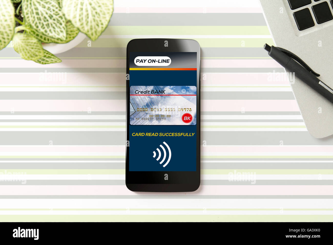 Pay via app hi-res stock photography and images - Alamy