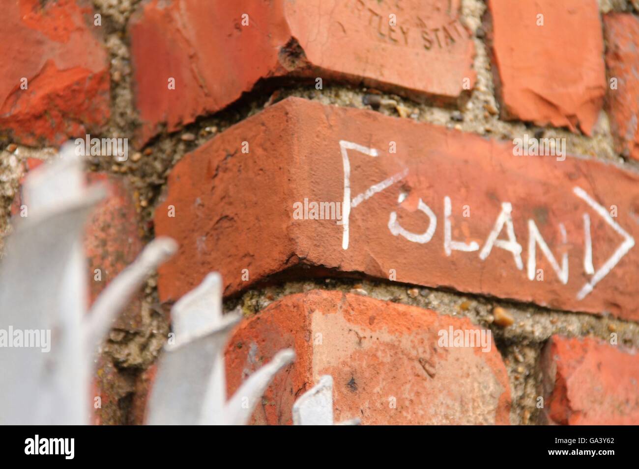 The writing's on the wall for Poland Stock Photo - Alamy