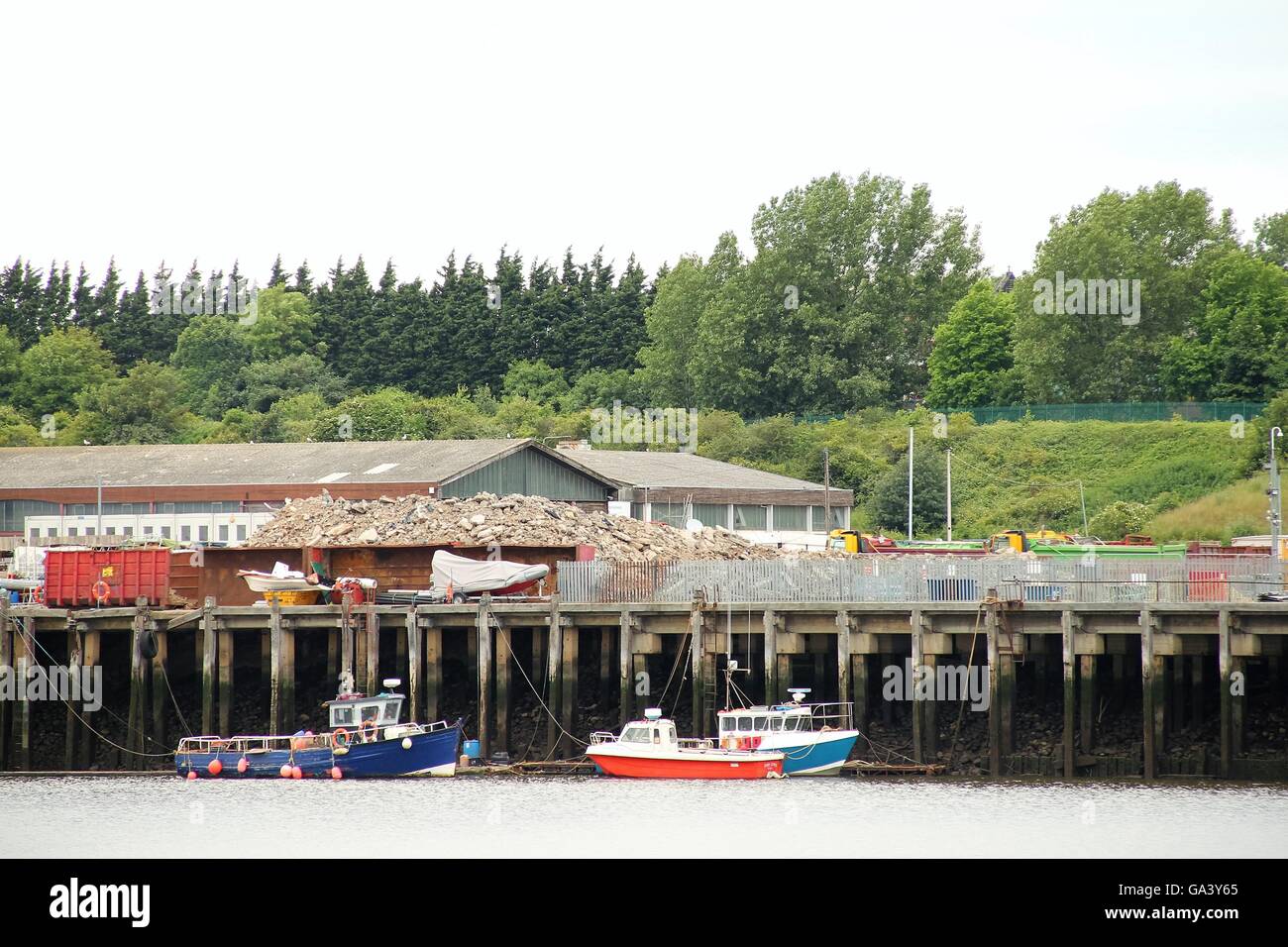Boats on the River Tyne Stock Photo - Alamy