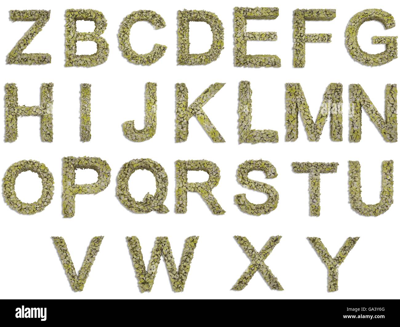 Letter broken into pieces hi-res stock photography and images - Alamy