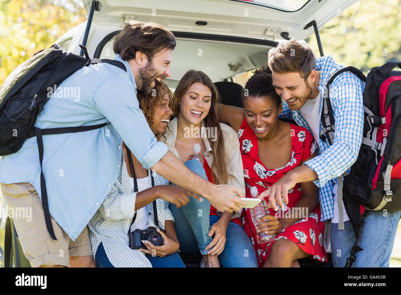 Mobile photo happy man journey hi-res stock photography and images - Alamy