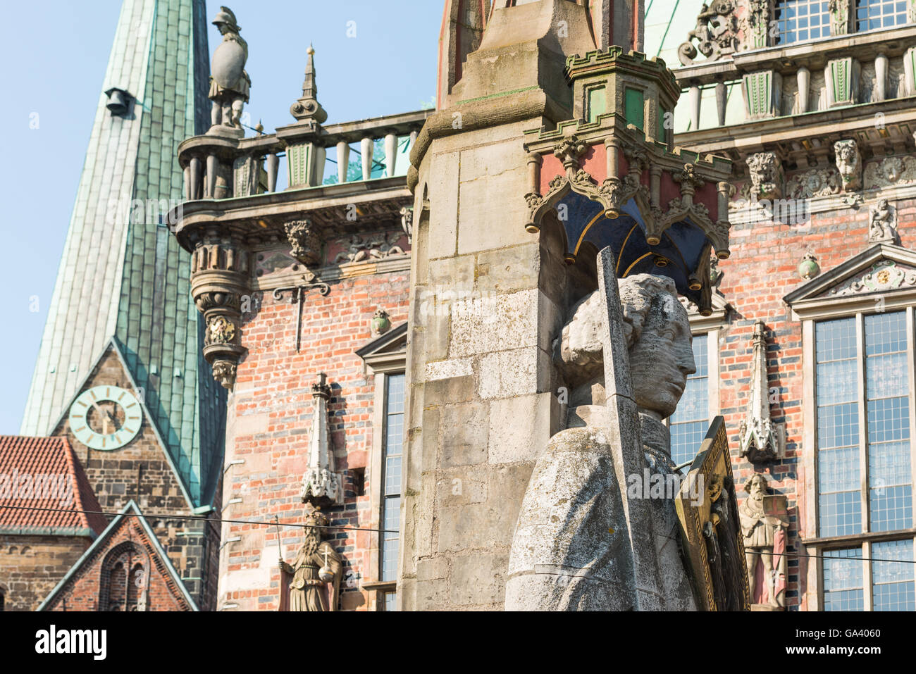Bremen, Roland Statue Stock Photo - Alamy