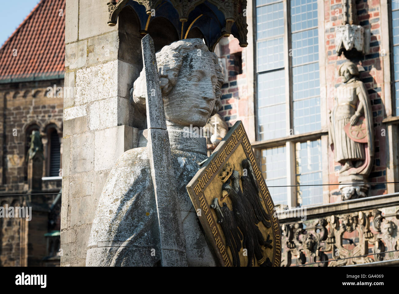 Bremen, Roland Statue Stock Photo - Alamy