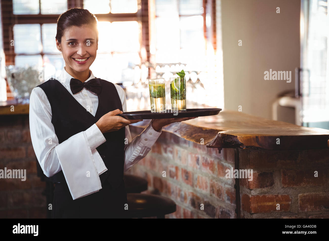 Bartender with garnish tray hi-res stock photography and images - Alamy