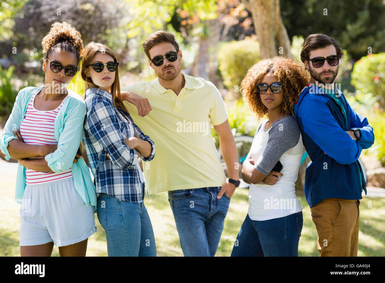 Group posing together hi-res stock photography and images - Alamy