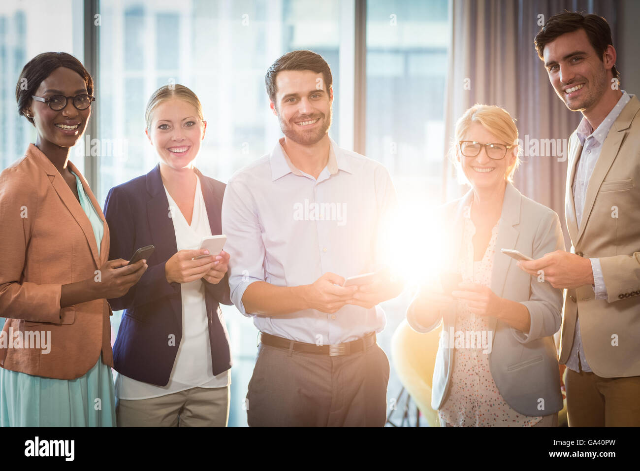 Black business man texting colleague hi-res stock photography and ...