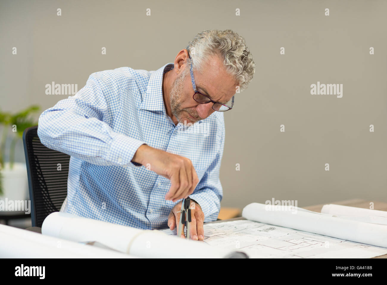 Architect desk hi-res stock photography and images - Alamy