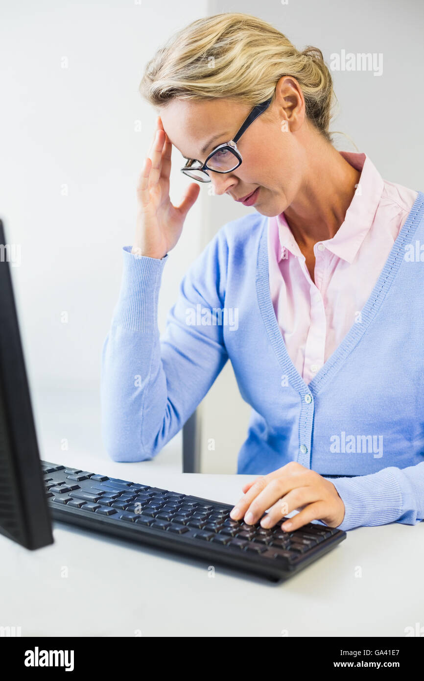 Stressed teacher hi-res stock photography and images - Alamy