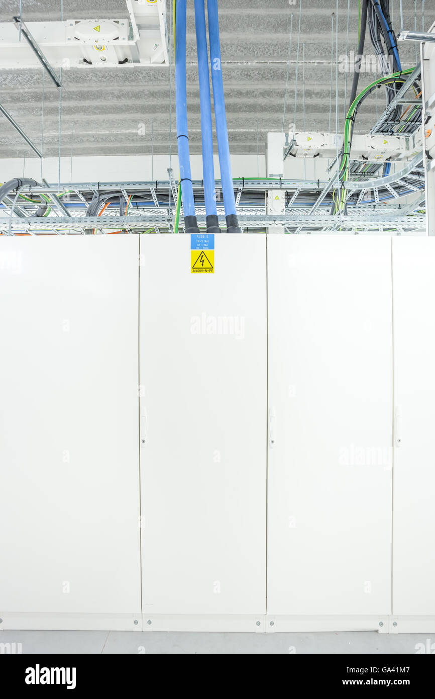 in the basement of an industrial building there is an room with ...