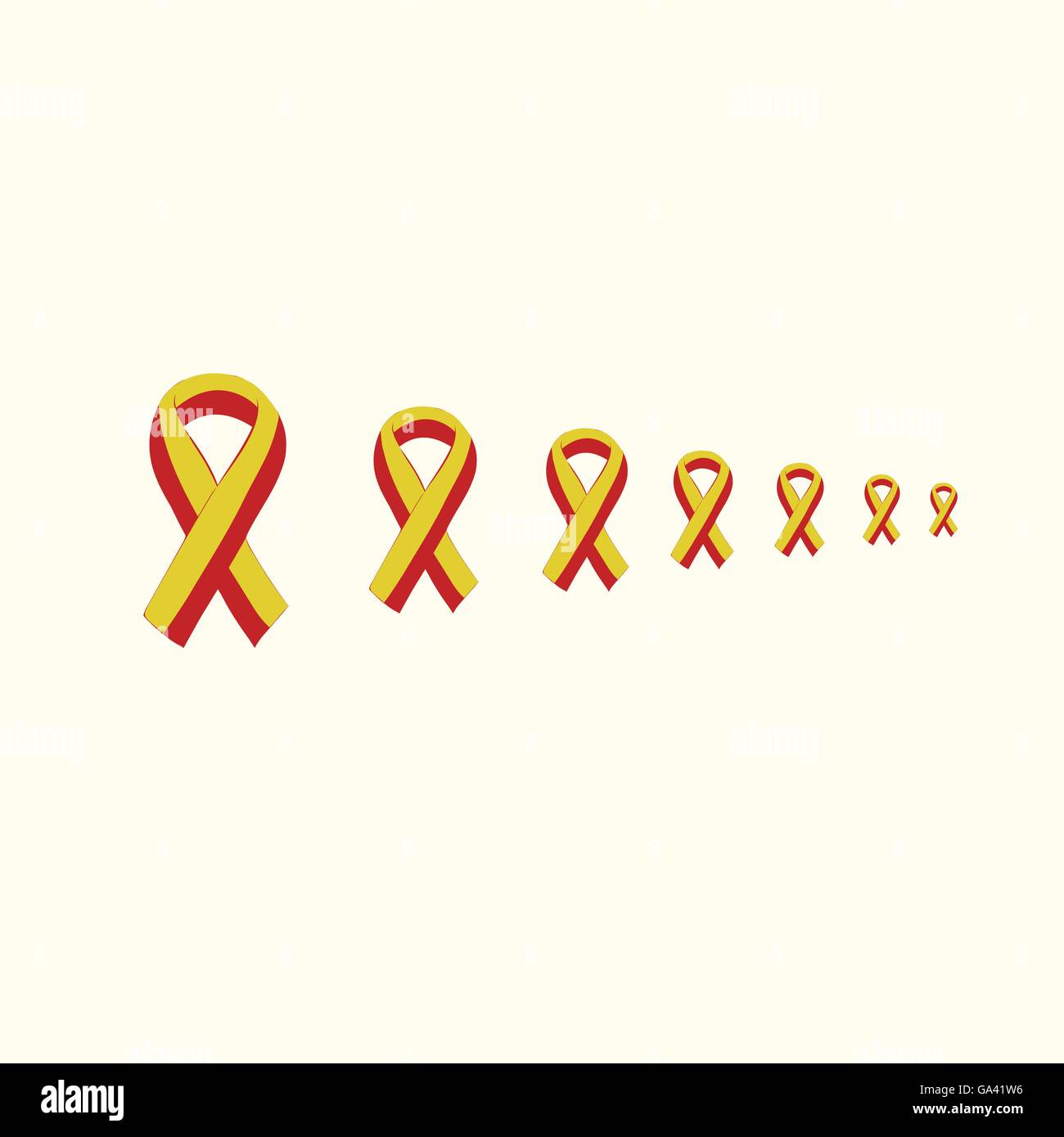 World Hepatitis Day 28 July yellow red ribbon Stock Vector Image & Art ...