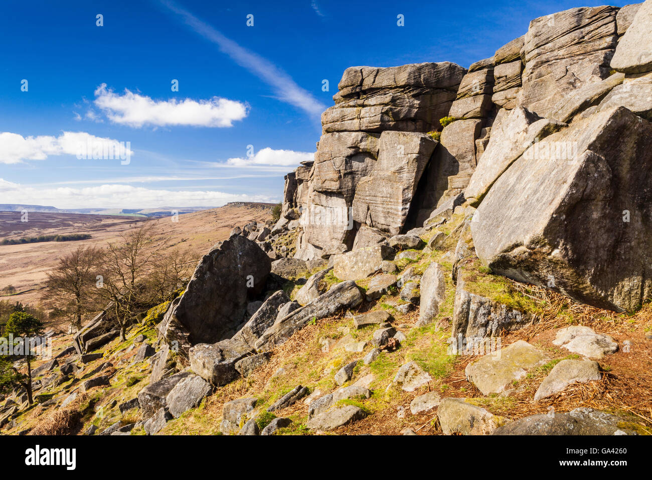 Stanage edge spring hi-res stock photography and images - Alamy