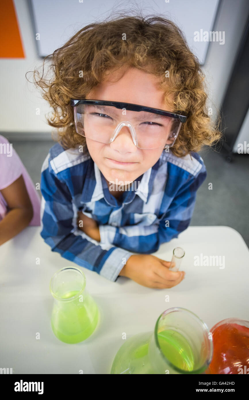 Kids posing in laboratory Stock Photo - Alamy