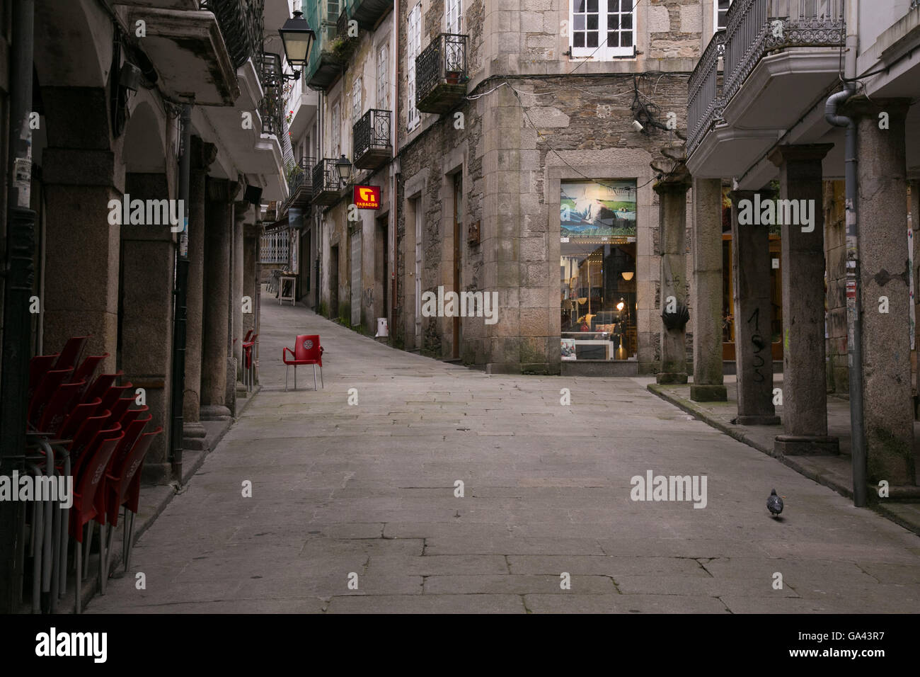 The town of Pontedeume, Spain Stock Photo - Alamy
