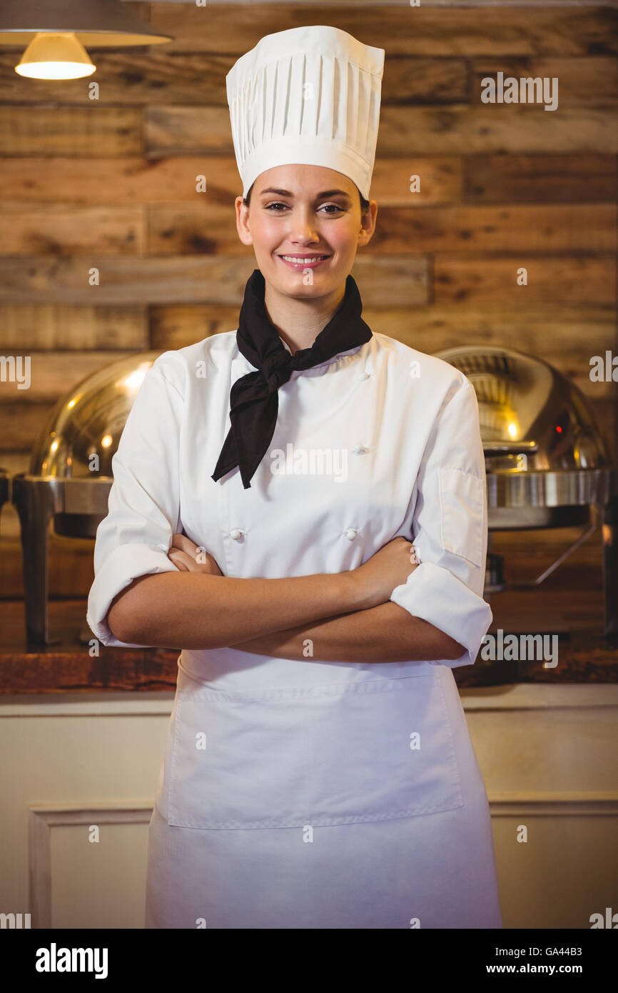 Chef standing with arms crossed Stock Photo - Alamy