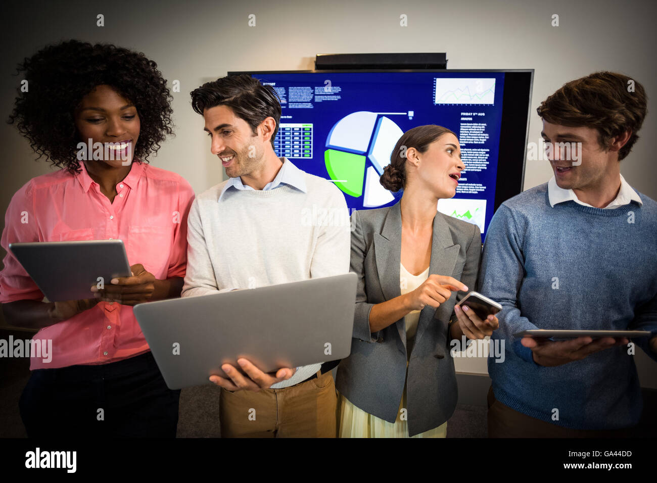 Businessmen in office room text hi-res stock photography and images - Alamy