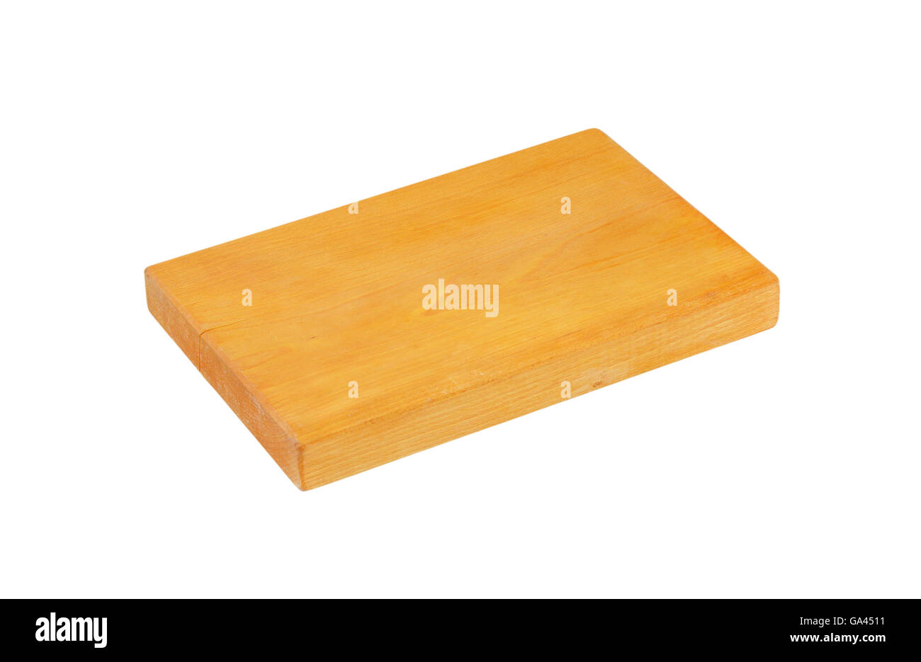 Rectangle chopping board on white background Stock Photo - Alamy