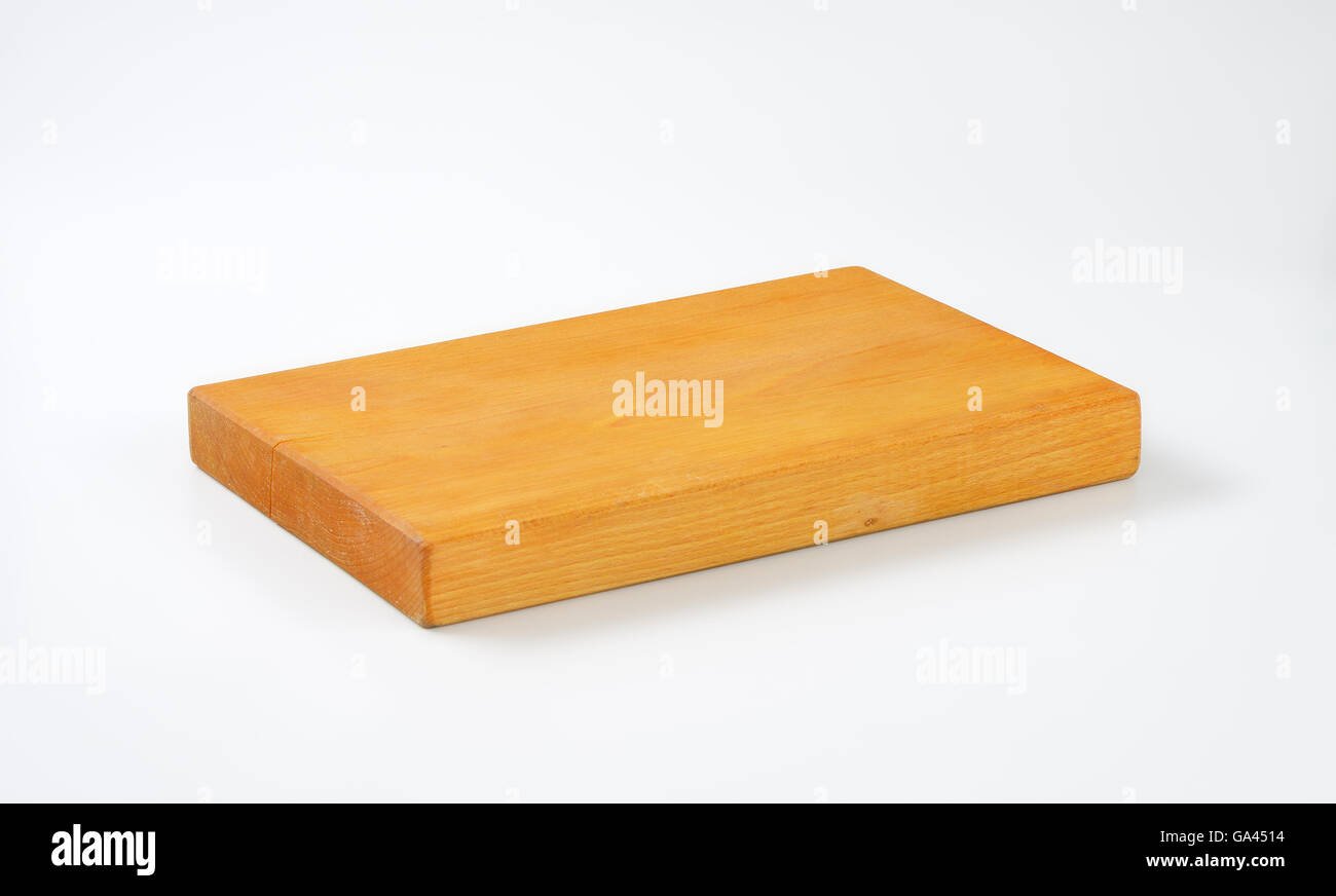 Rectangle chopping board on white background Stock Photo - Alamy