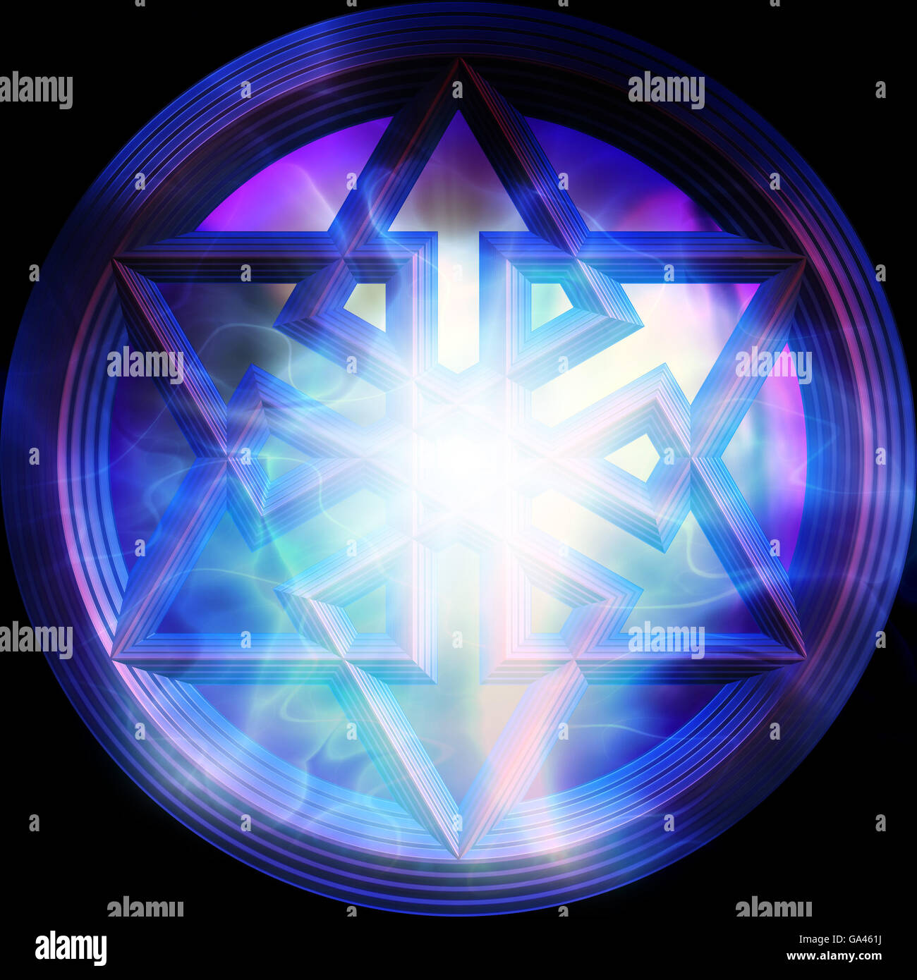 Hexagram symbol hi-res stock photography and images - Alamy