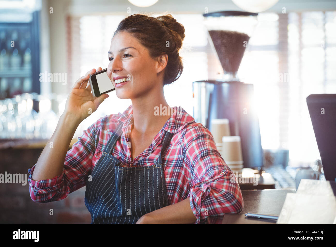 Professional barista working bar making hi-res stock photography and ...