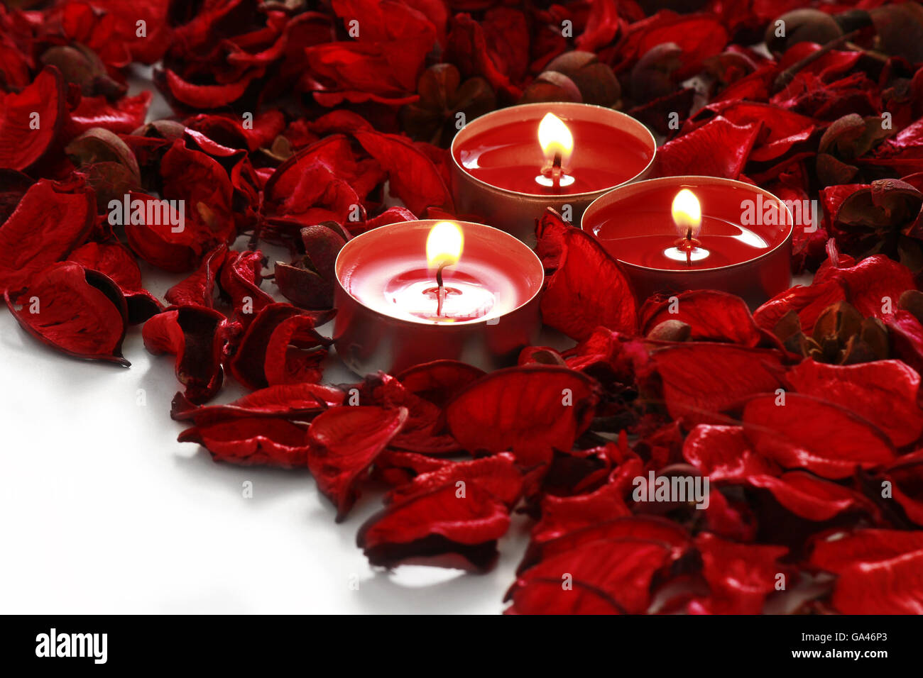 Red Roses With Candles