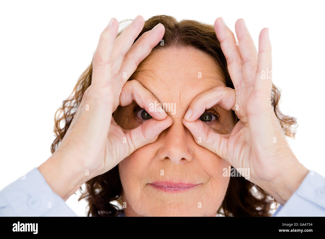 Portrait of curious woman hi-res stock photography and images - Alamy