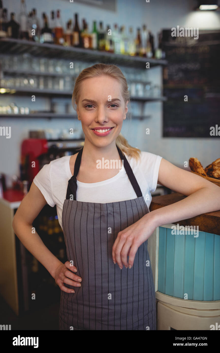 Female coffee worker hi-res stock photography and images - Alamy