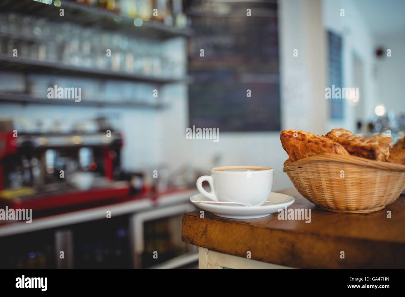 Bread cafe coffee hi-res stock photography and images - Alamy