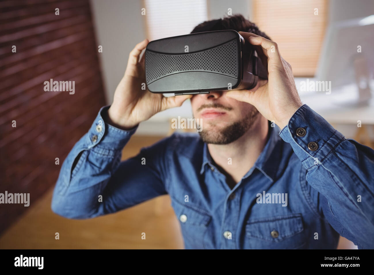Wearing virtual glass hi-res stock photography and images - Alamy