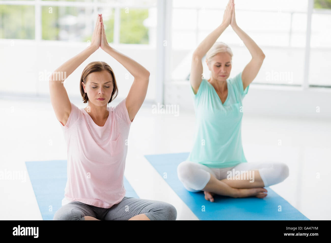 Clasped Hands Exercise High Resolution Stock Photography and Images - Alamy