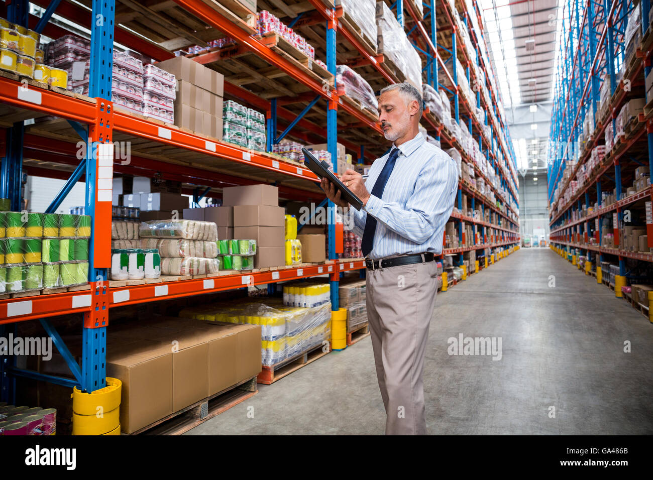 Business man is concentrating during his work Stock Photo - Alamy