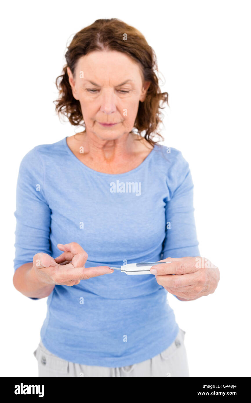 Blood glucose meter equipment hi-res stock photography and images - Alamy