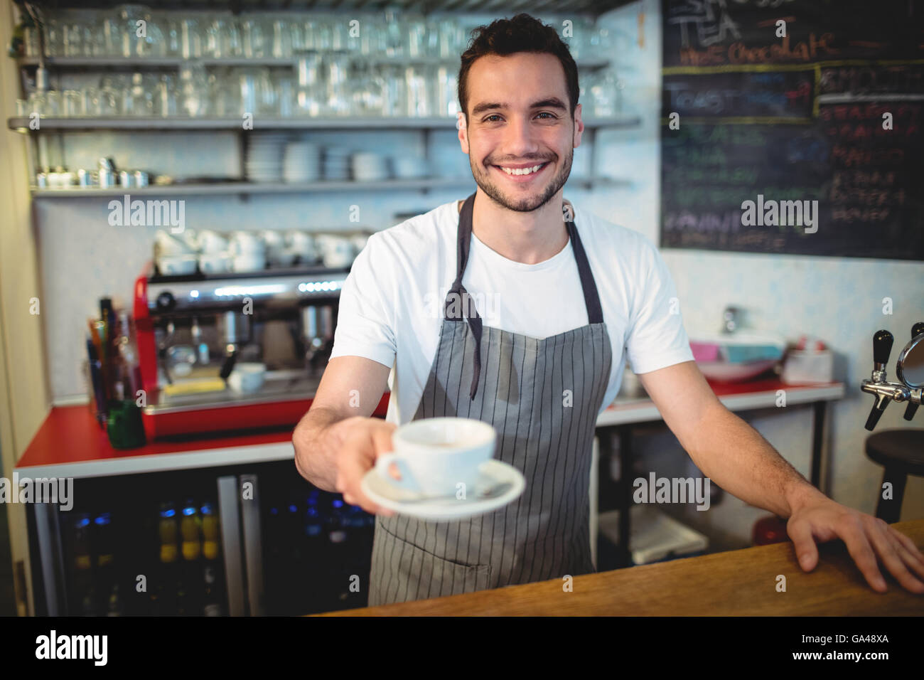Cafe serving counter hi-res stock photography and images - Alamy