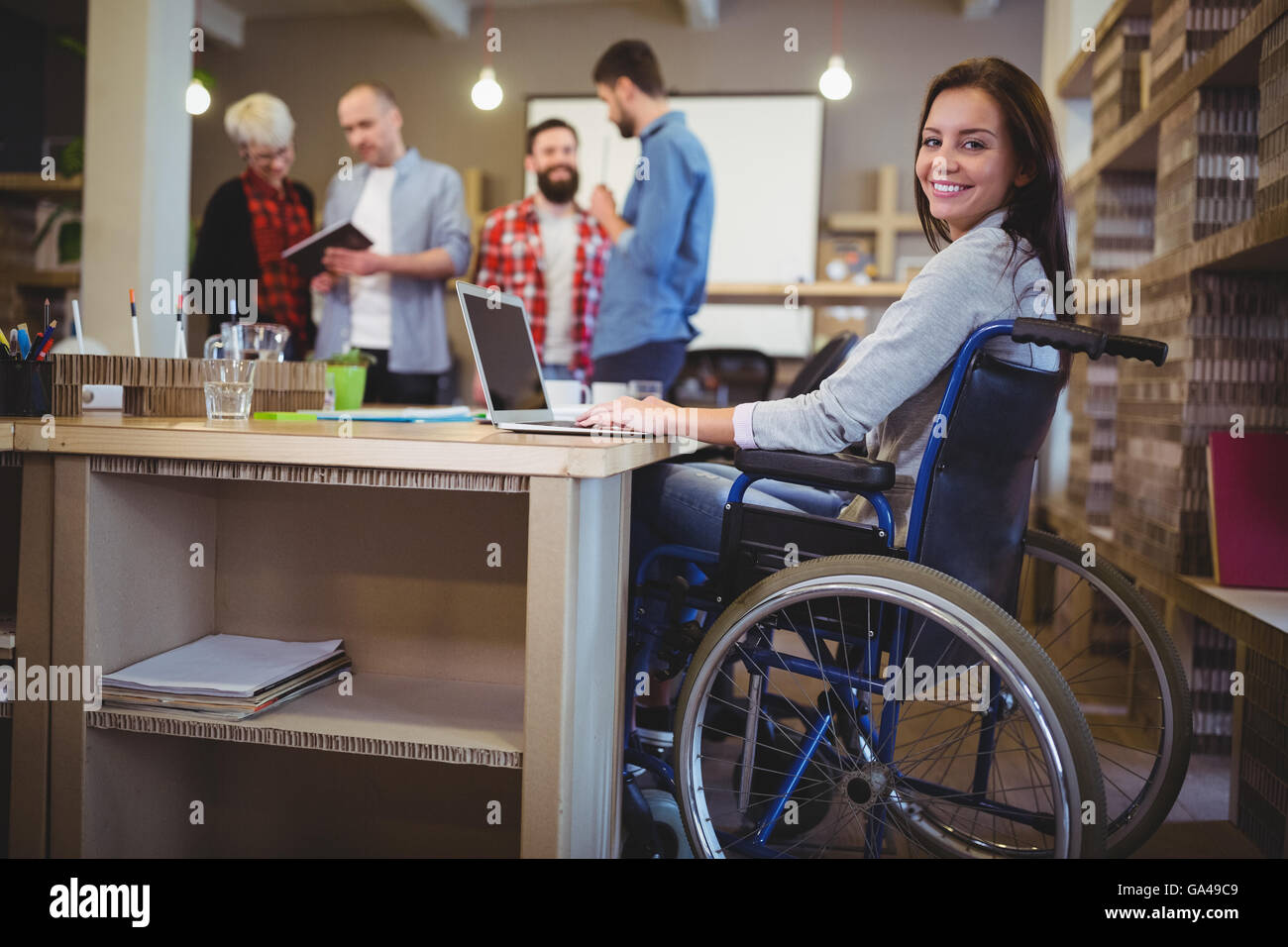 Beautiful businesswoman in wheelchair hi-res stock photography and ...