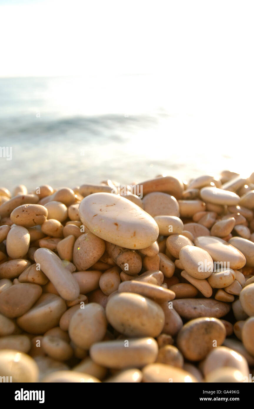 Pebbles on a beach Stock Photo - Alamy