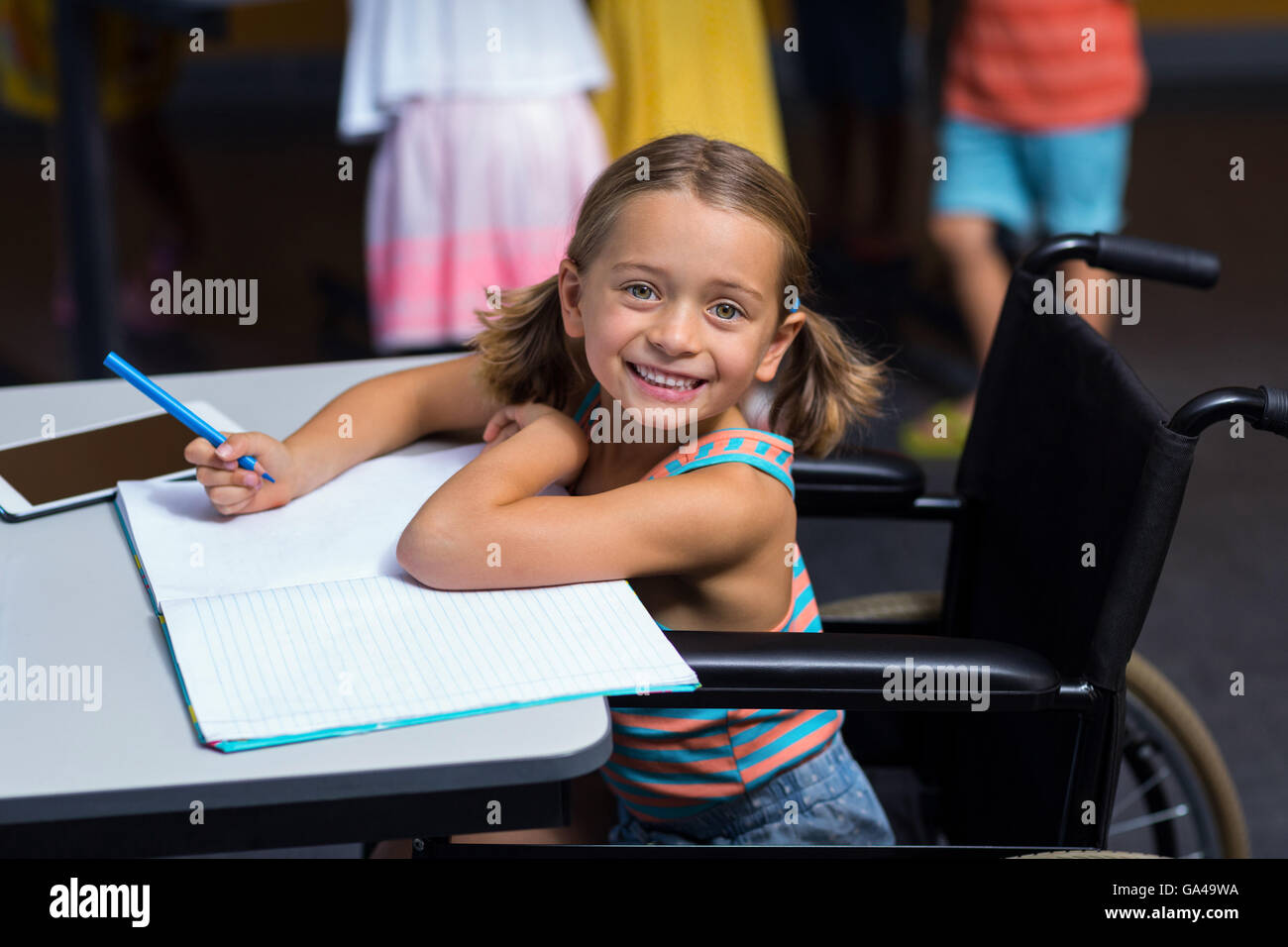 Children wheelchair classroom hi-res stock photography and images - Alamy