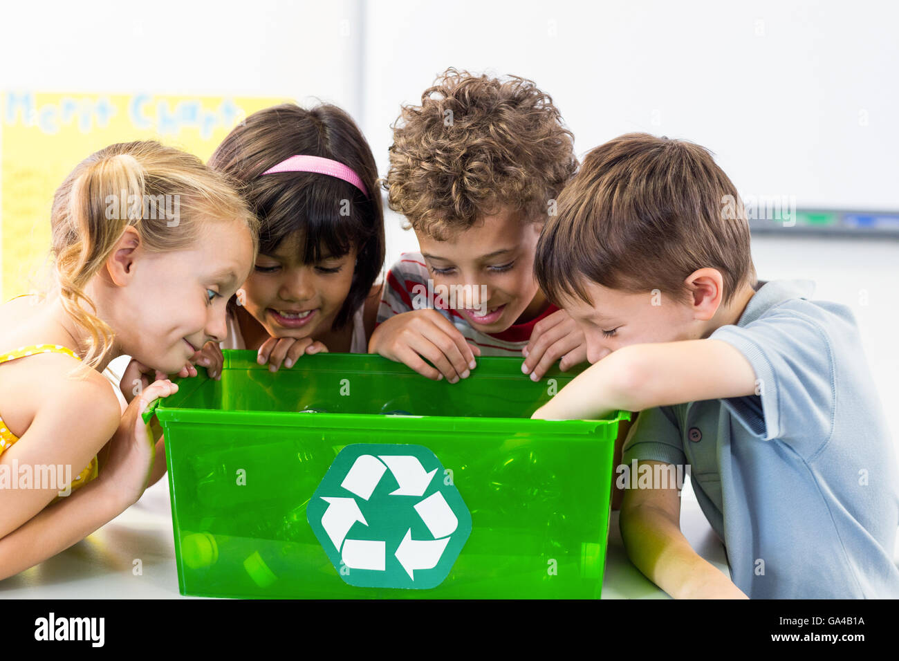Child classroom recycling plastic hi-res stock photography and images ...