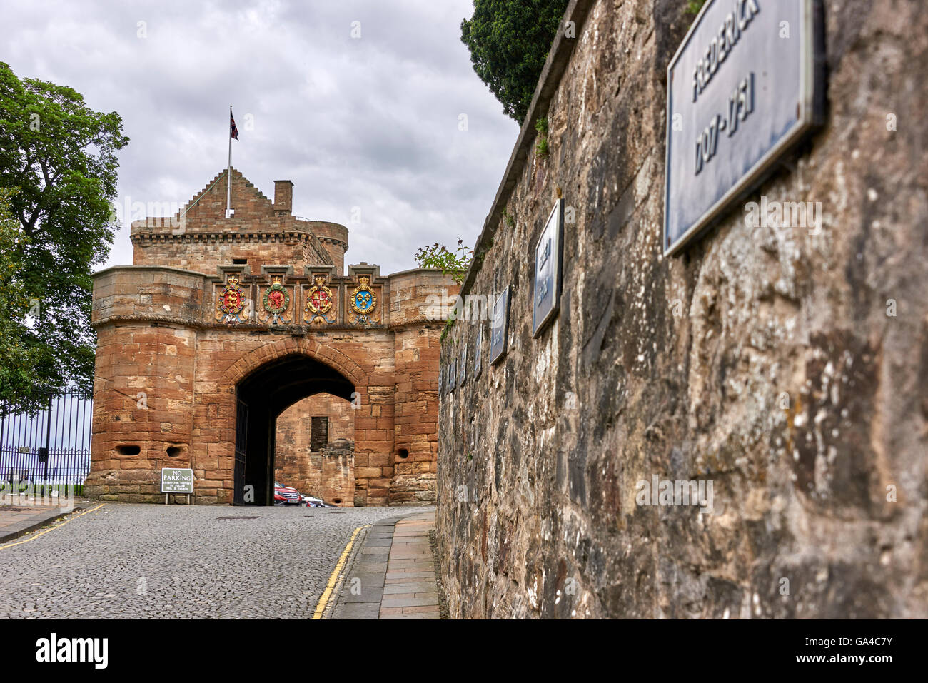The ruins of Linlithgow Palace are situated in the town of Linlithgow ...