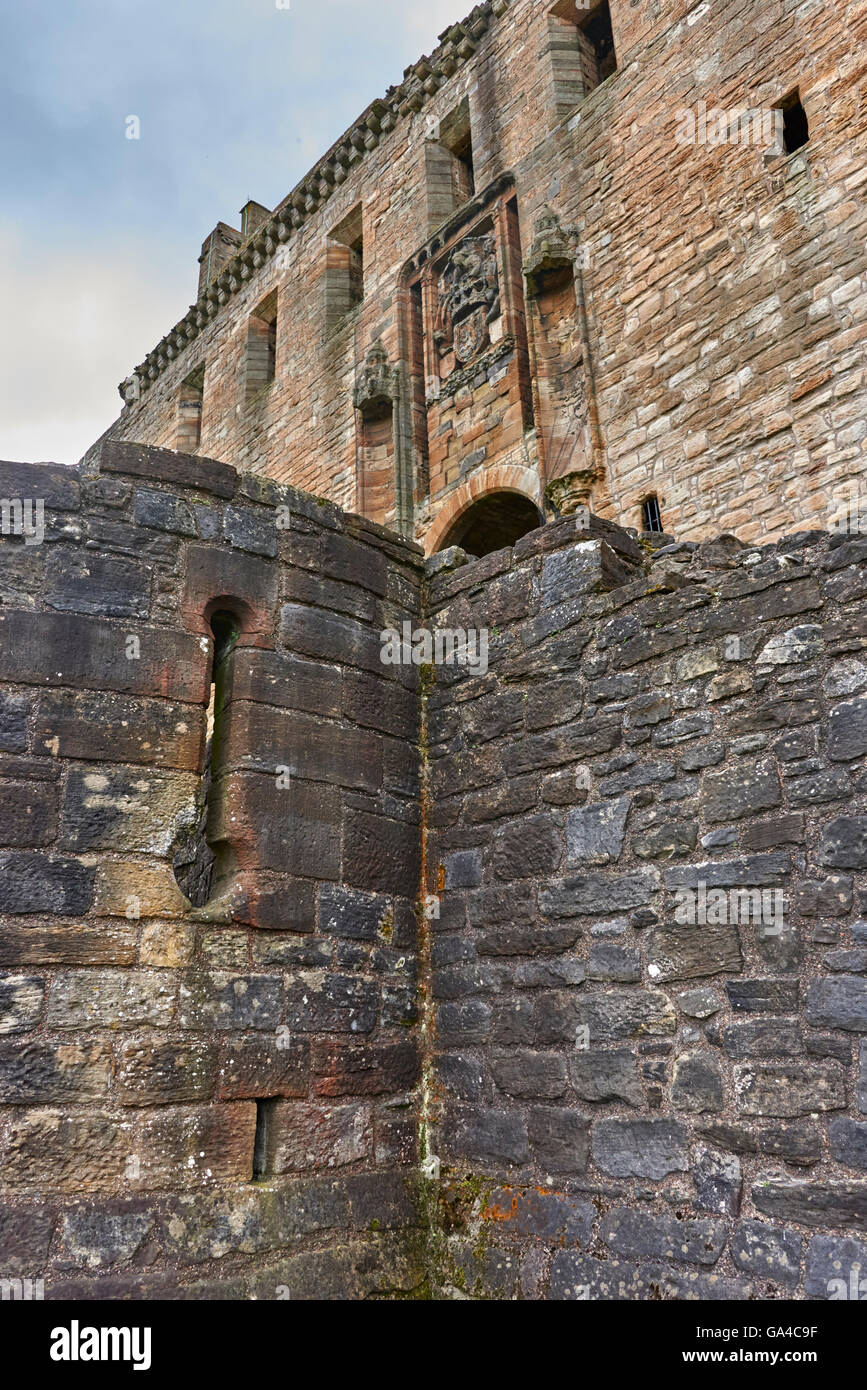 The ruins of Linlithgow Palace are situated in the town of Linlithgow ...