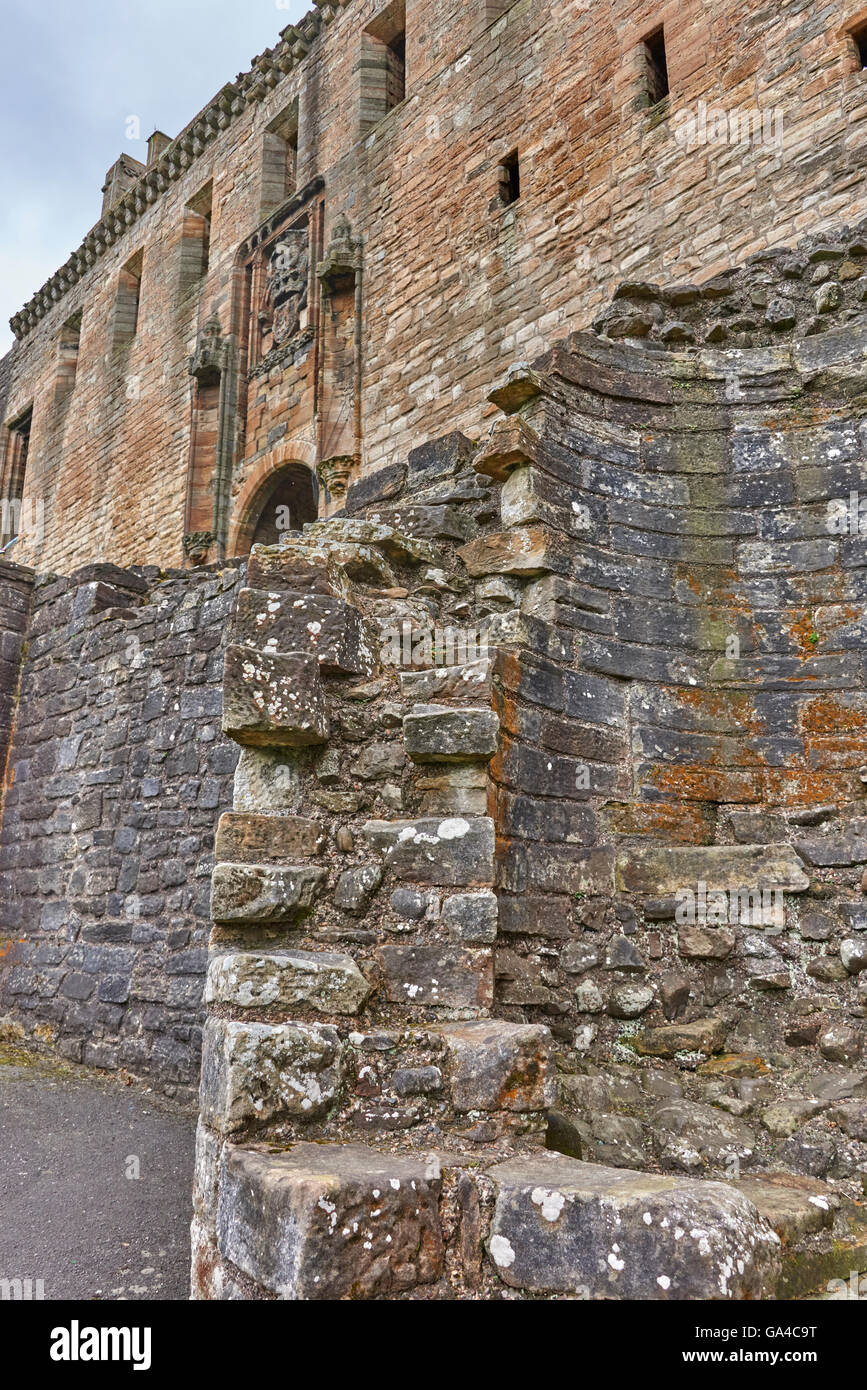 The ruins of Linlithgow Palace are situated in the town of Linlithgow ...