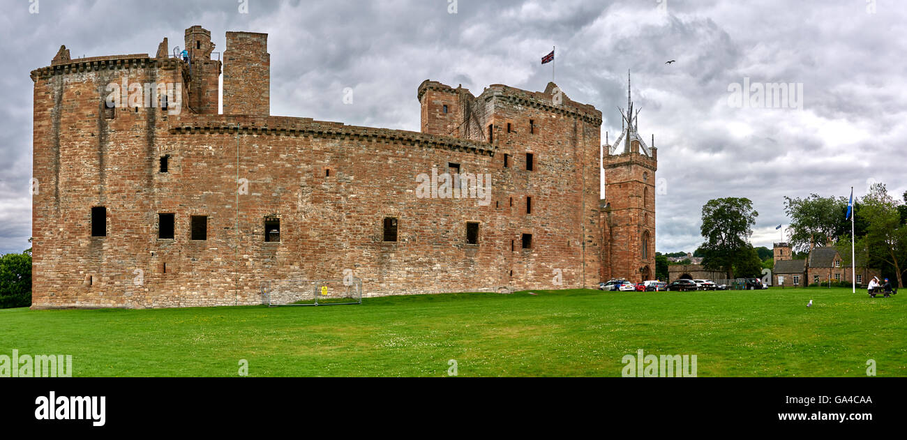 The ruins of Linlithgow Palace are situated in the town of Linlithgow ...