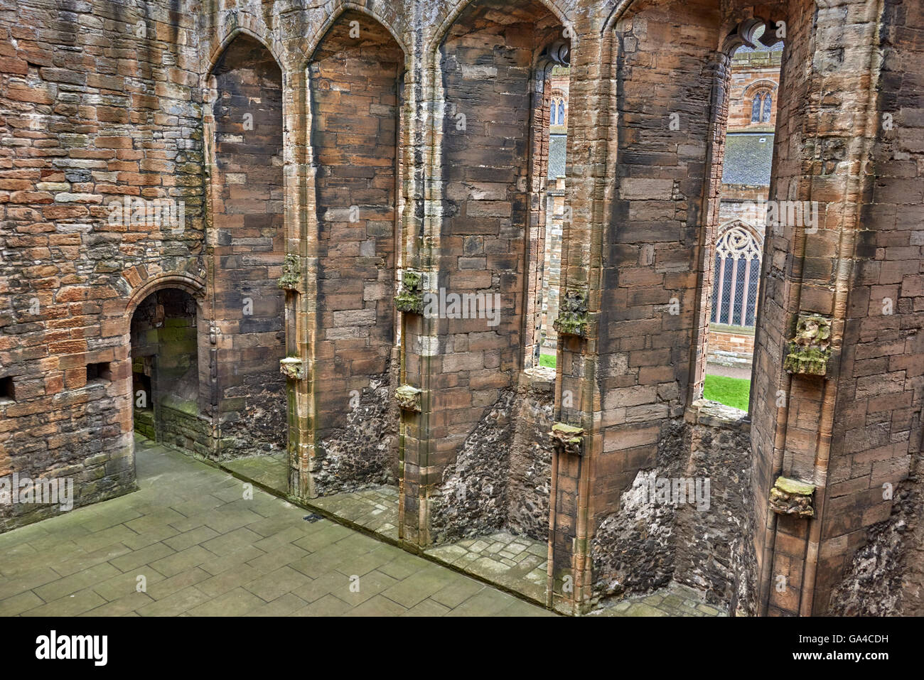 The ruins of Linlithgow Palace are situated in the town of Linlithgow ...