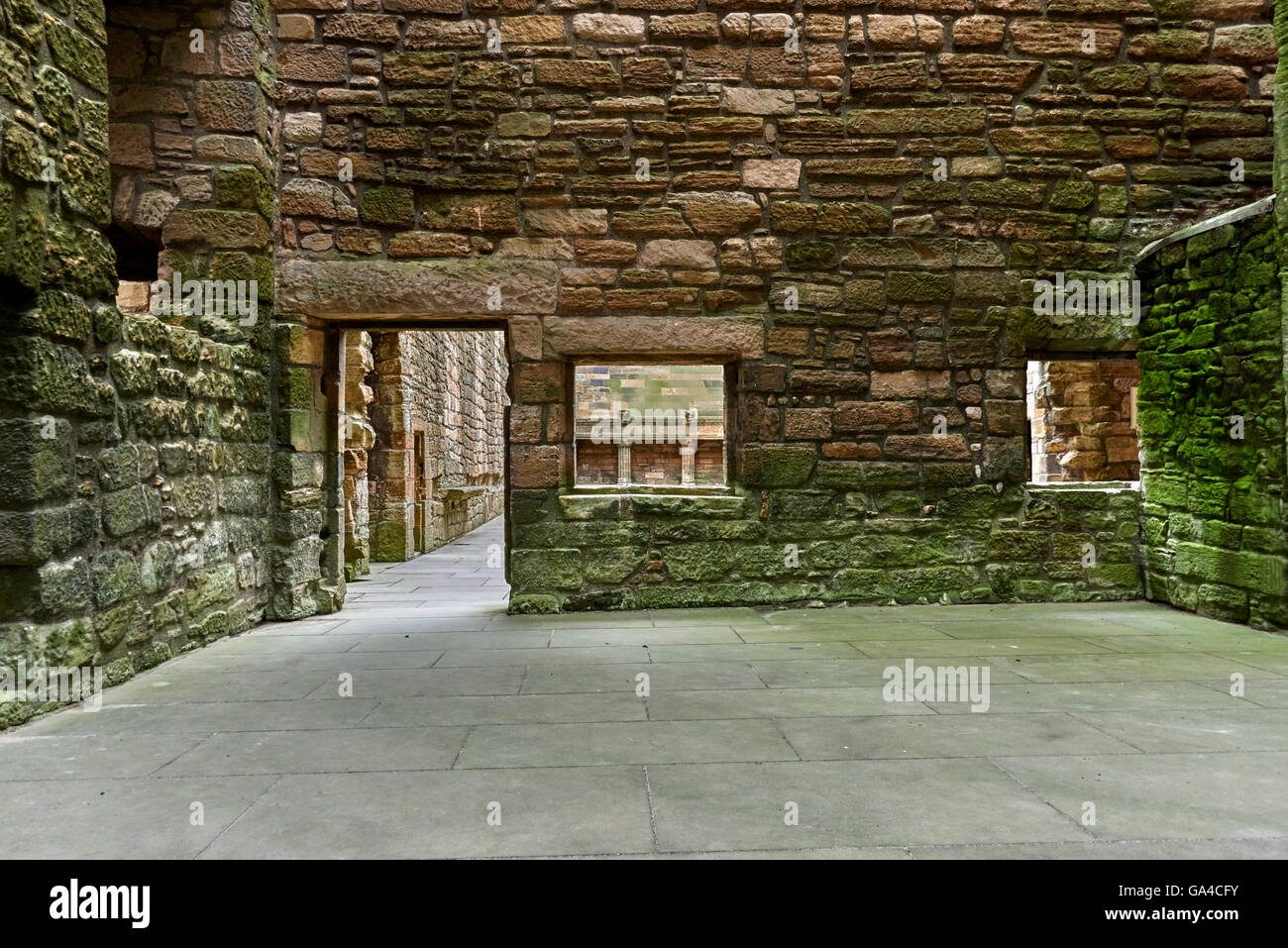 The ruins of Linlithgow Palace are situated in the town of Linlithgow ...