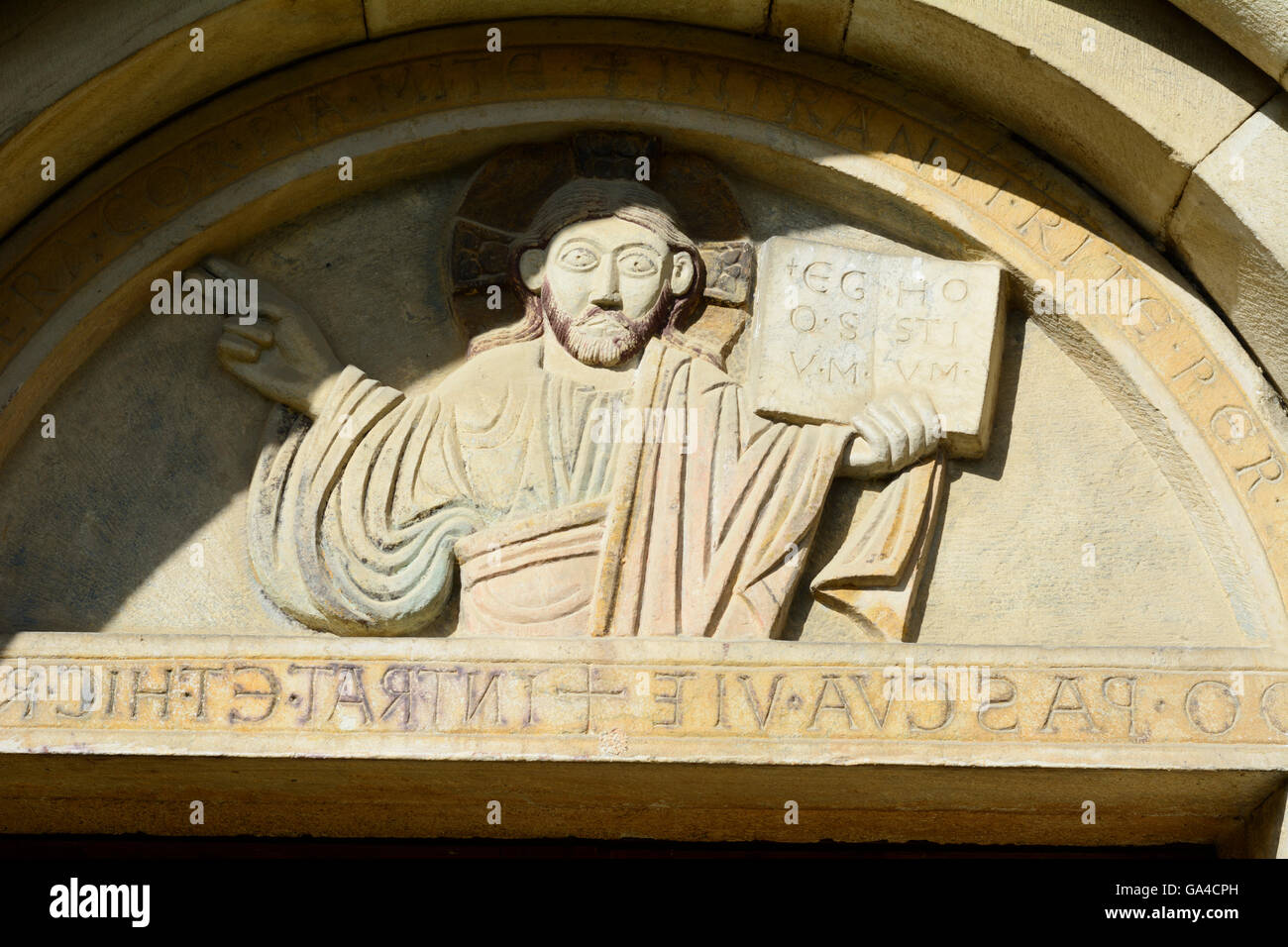 Gurk Cathedral : tympanum of the south portal, Gurk, Austria, Kärnten ...