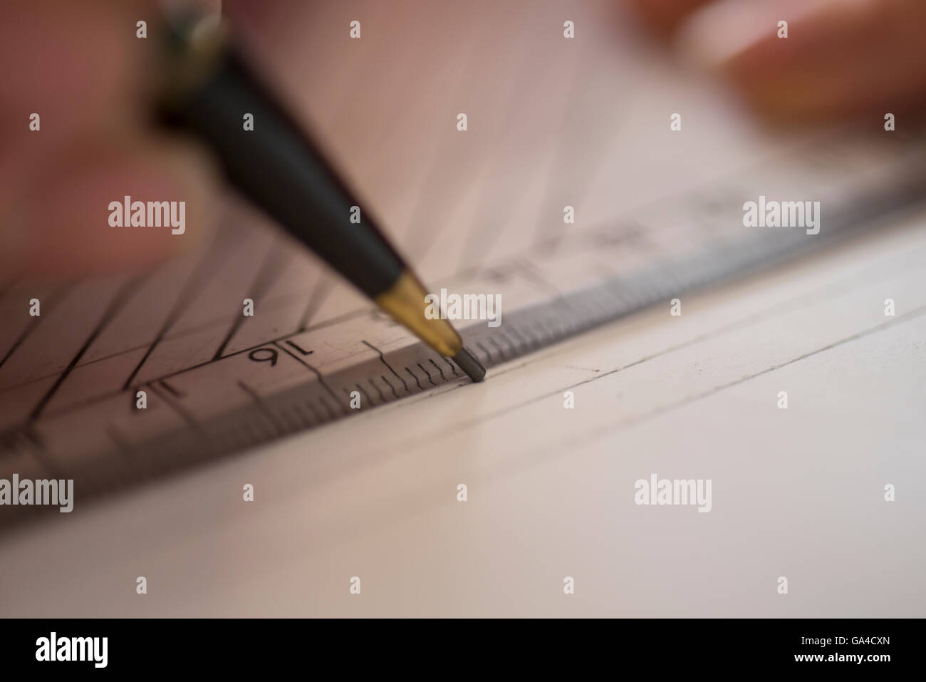 Mechanical line drawing hi-res stock photography and images - Alamy