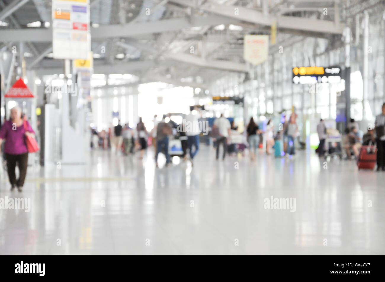 Blurred background, Traveler at airport terminal blur background Stock ...