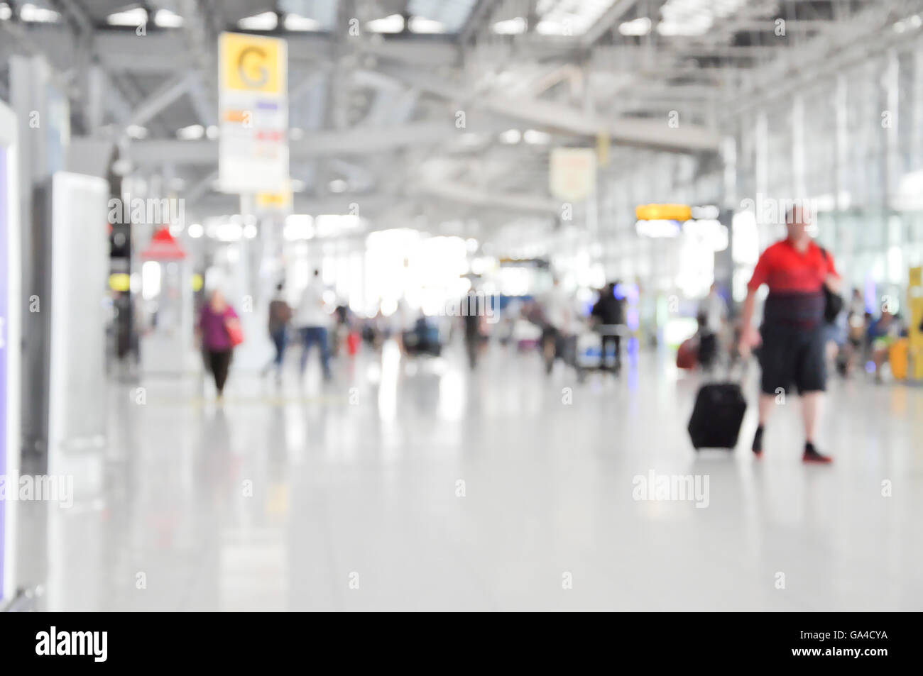 Blurred background, Traveler at airport terminal blur background Stock ...