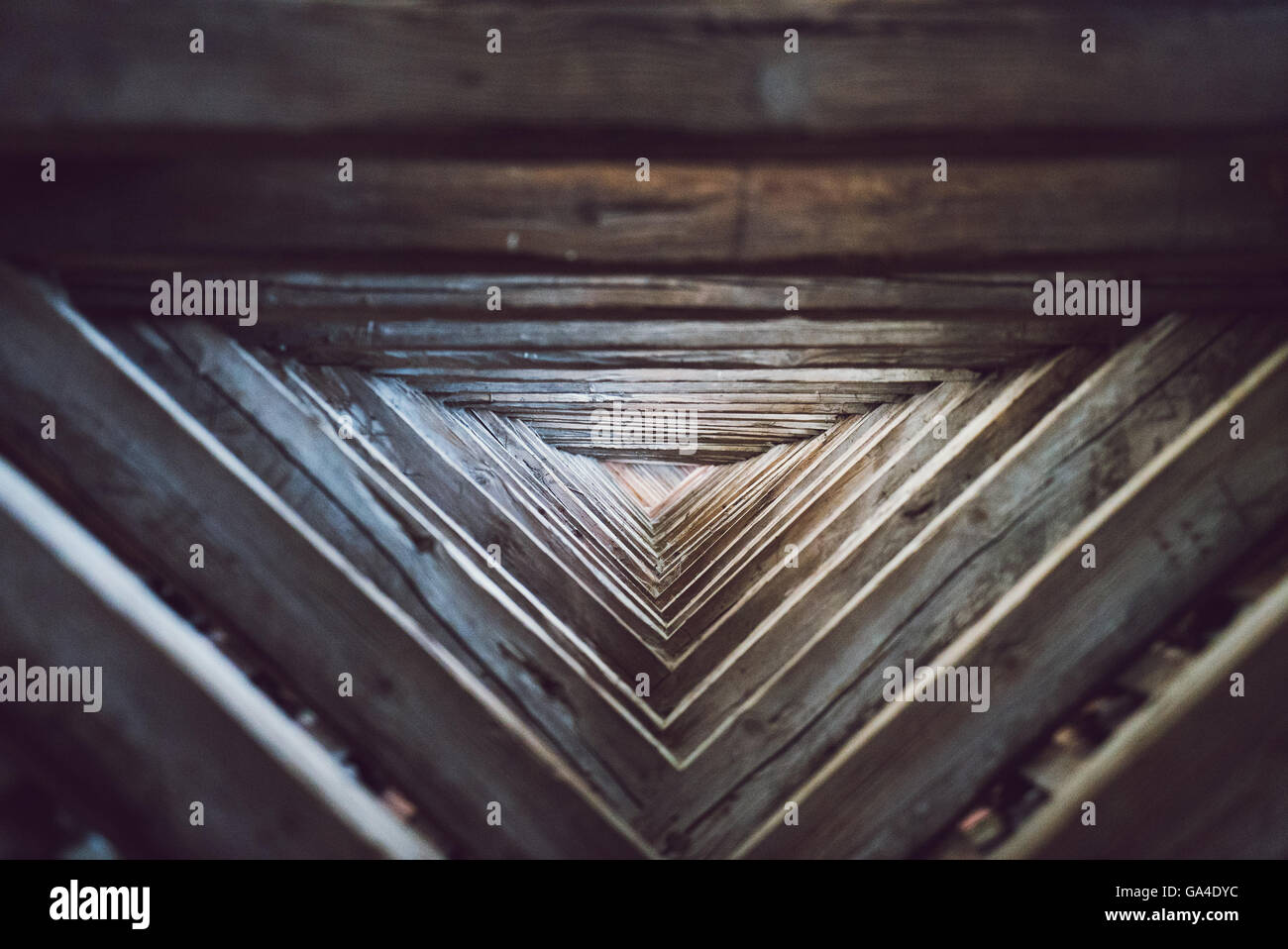Wooden triangle roof hi-res stock photography and images - Alamy